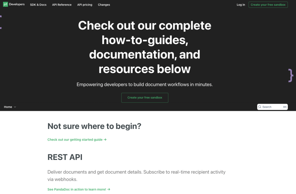 PandaDoc for Developers (2022) | DevPortal Awards